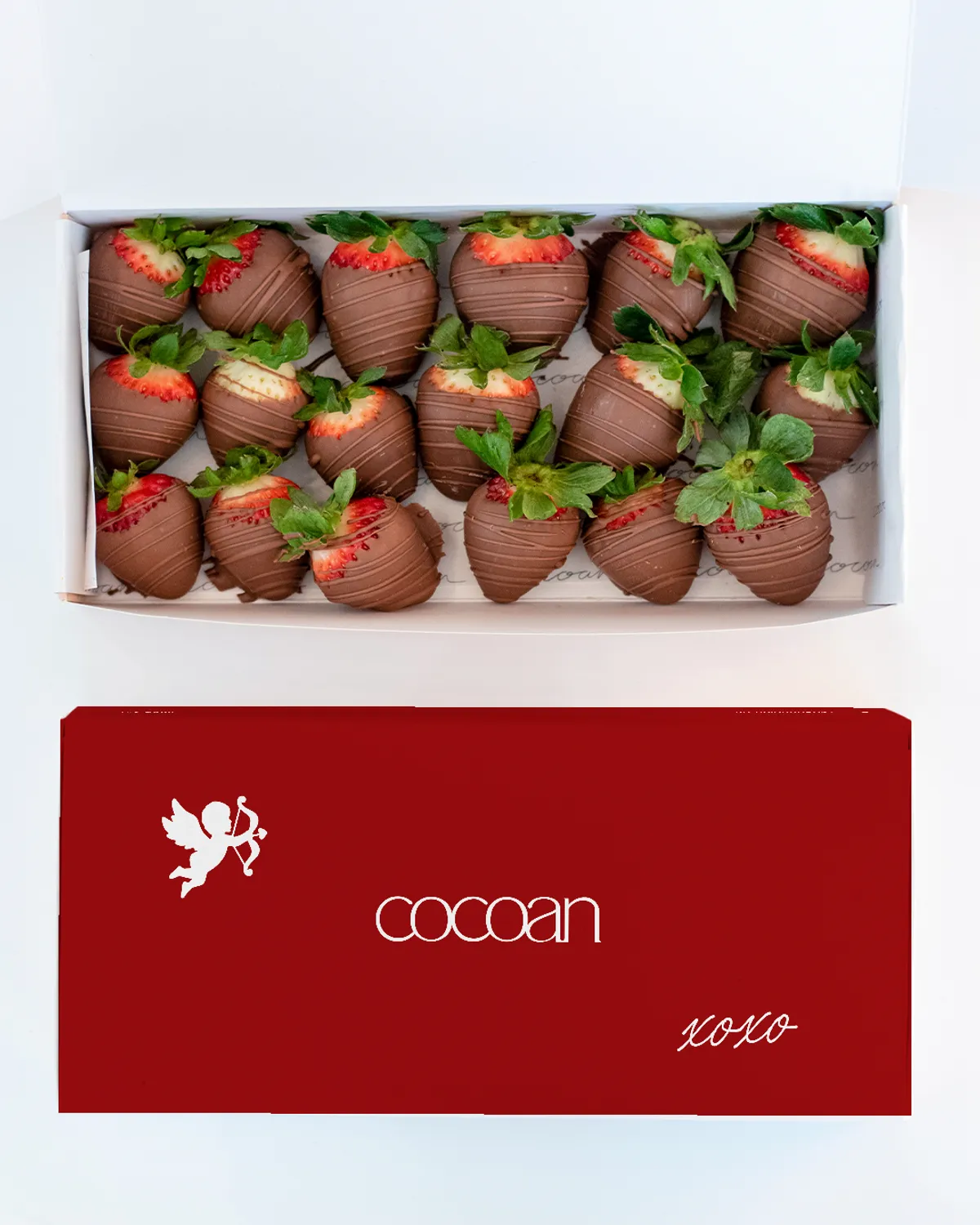Bundle Set de fresas (chocolate de leche) - San Valentín - COCOAN
